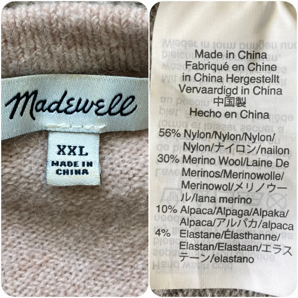 Madewell | Sweaters | Madewell Kent Merino Wool Alpaca Blend Long ...